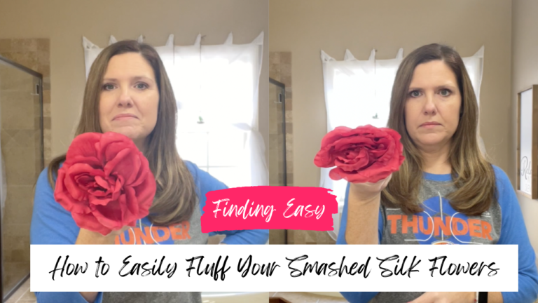 How to Revive and Fluff Smashed Silk Flowers - Finding Easy | Easy Life ...