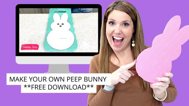 Hopping into Easter with DIY Dollar Tree Peeps Decor- FREE TEMPLATE ...